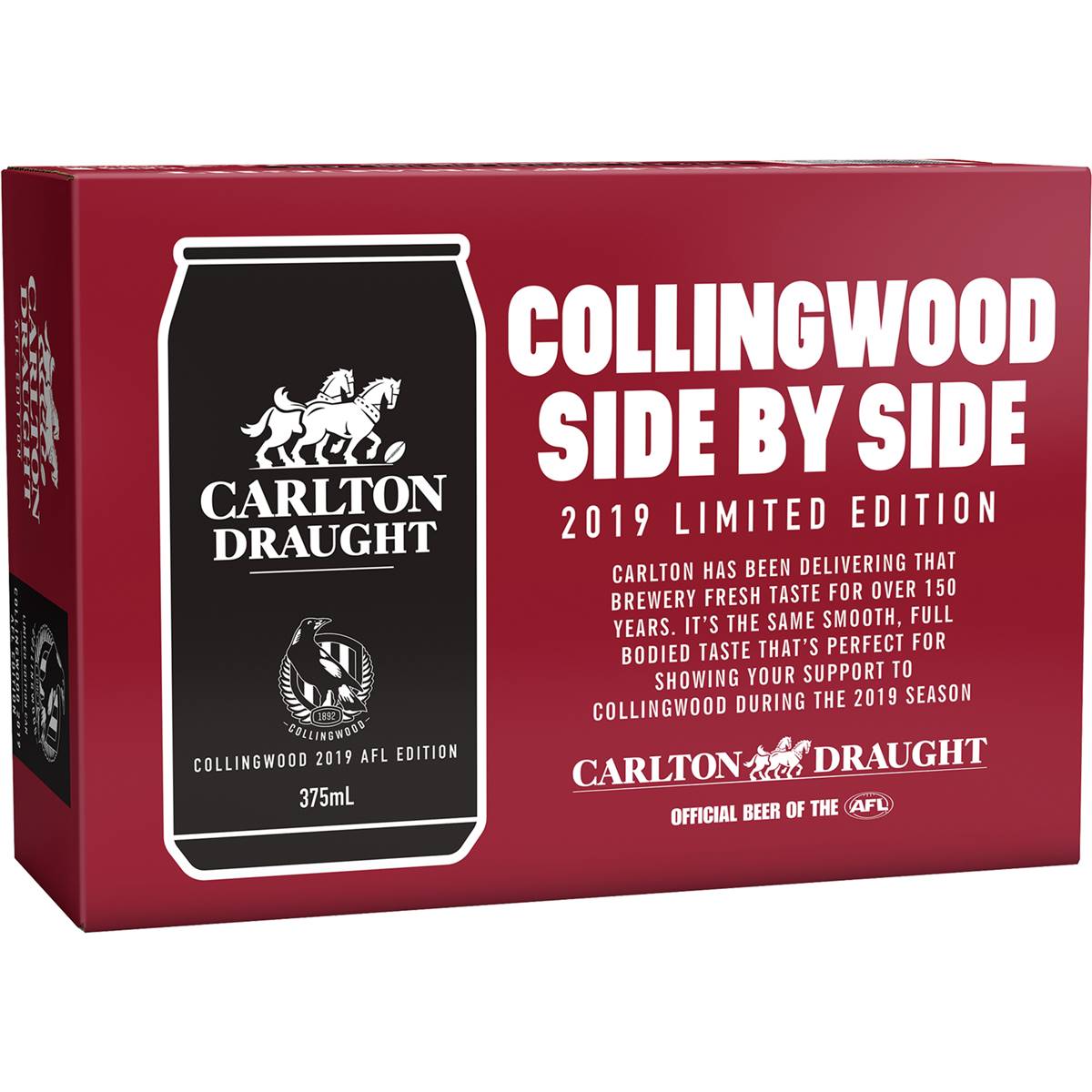 Carlton Draught Collingwood Can 375ml | Woolworths