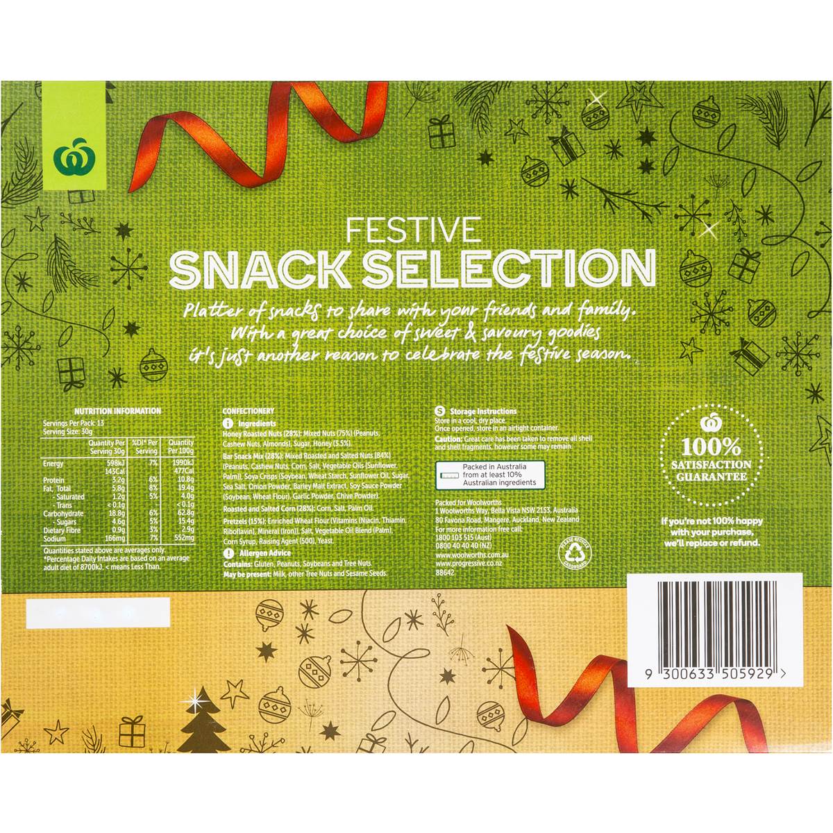 Woolworths Festive Snack Selection 390g | Woolworths