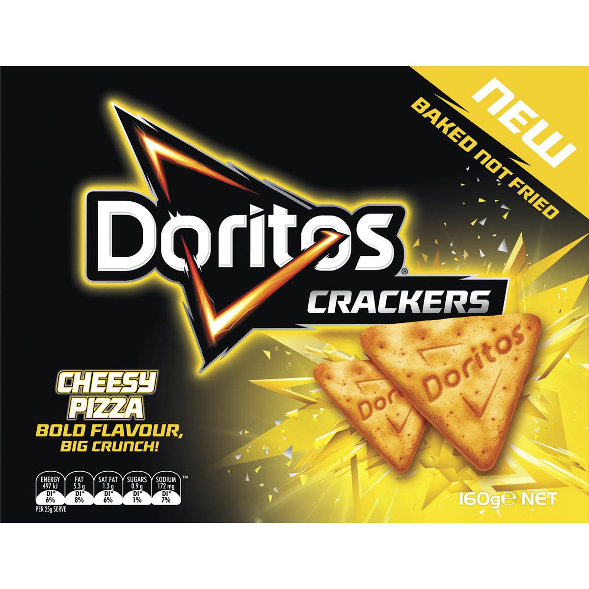Doritos Crackers Cheesy Pizza 160g | Woolworths
