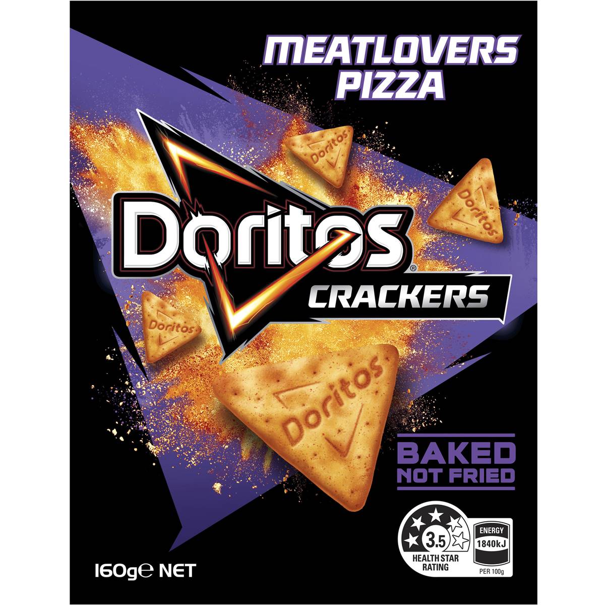 Doritos Crackers Meat Lovers Pizza 160g | Woolworths