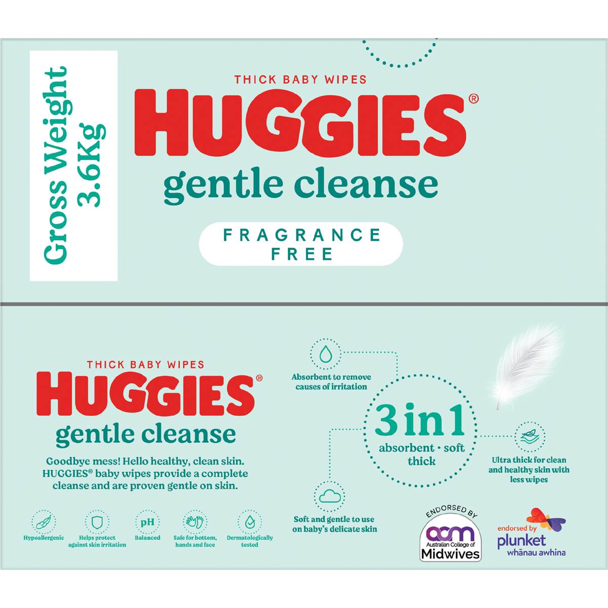 Huggies Thick Baby Wipes Fragrance Free 400 Pack | Woolworths