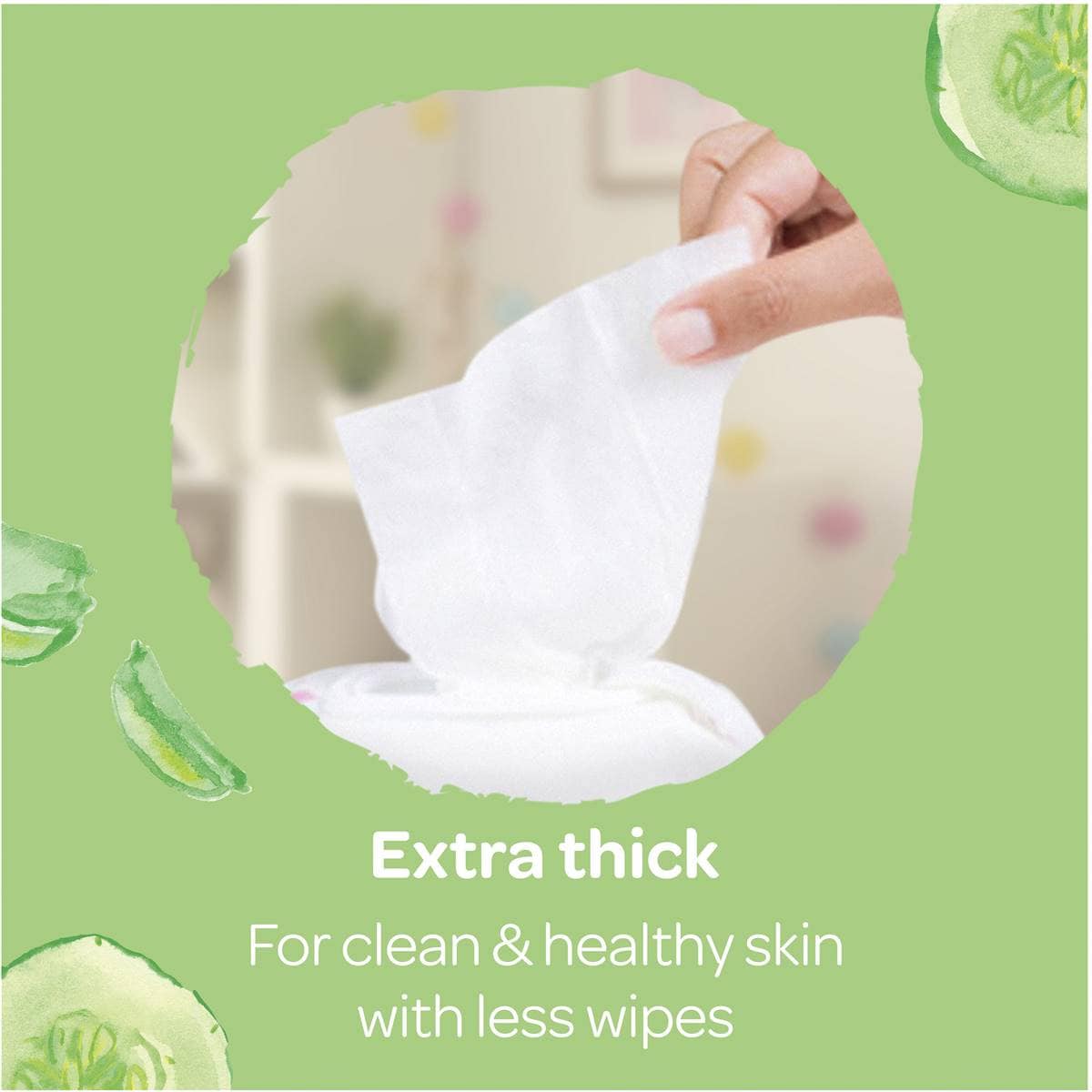 Huggies Thick Baby Wipes Cucumber & Aloe 400 Pack | Woolworths