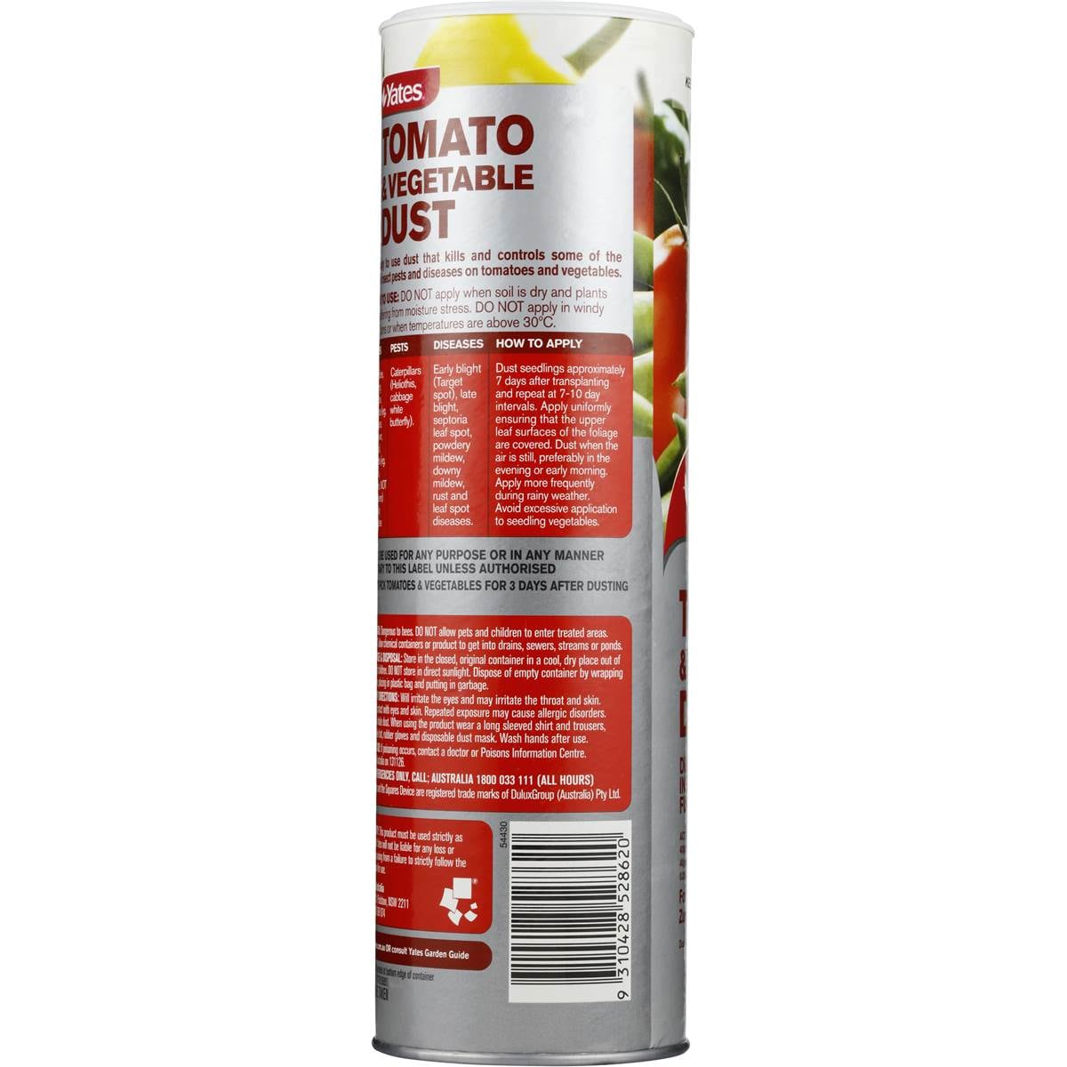 Yates Tomato & Vegetable Insecticide & Fungicide Dust 500g | Woolworths