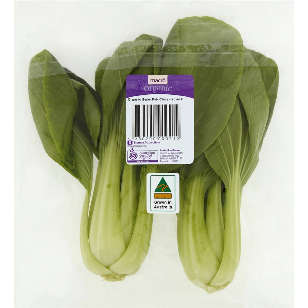 Organic Pak Choy Baby Each | Woolworths