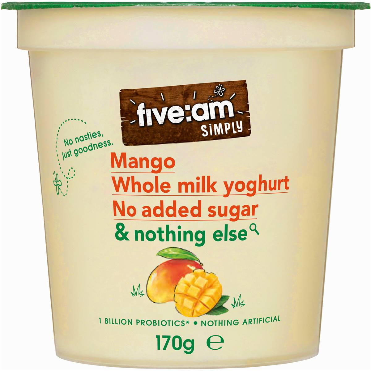 Five:am Simply Yoghurt Mango 170g | Woolworths