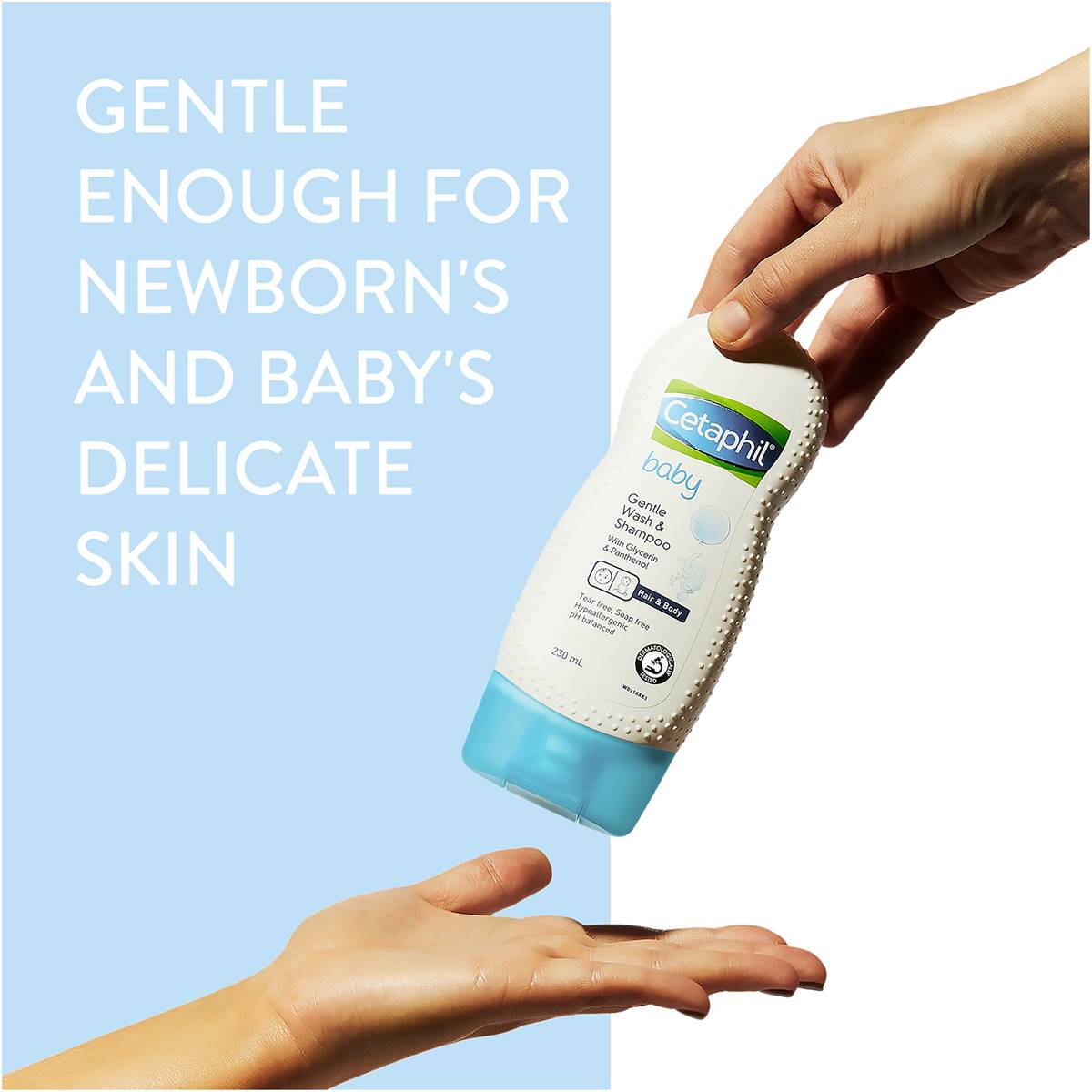 Cetaphil Baby Gentle Wash & Shampoo, For Newborn Baby 230ml | Woolworths
