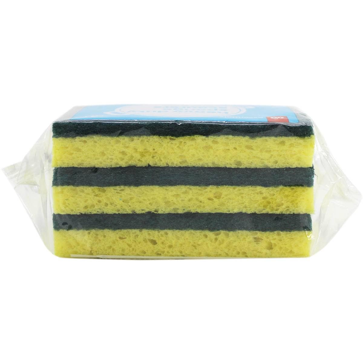 Essentials Heavy Duty Sponge Scourers 3 Pack | Woolworths