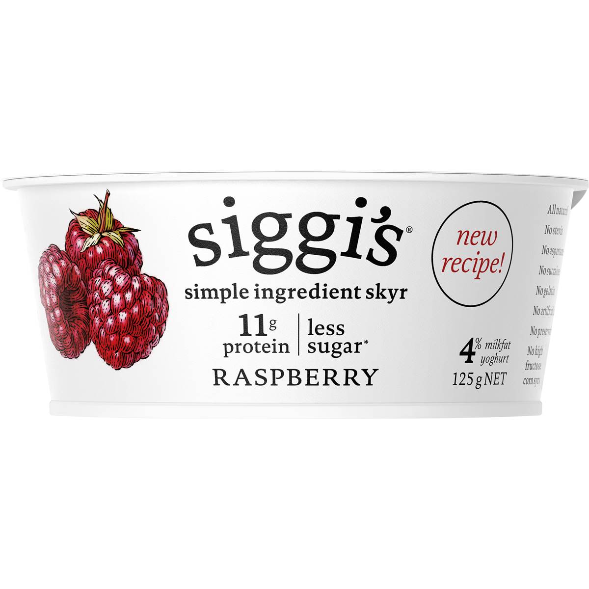 Siggi's Yoghurt Raspberry 125g | Woolworths