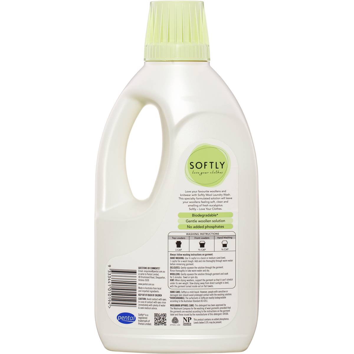 Softly Woolwash Laundry Wash Eucalyptus 1.25l | Woolworths