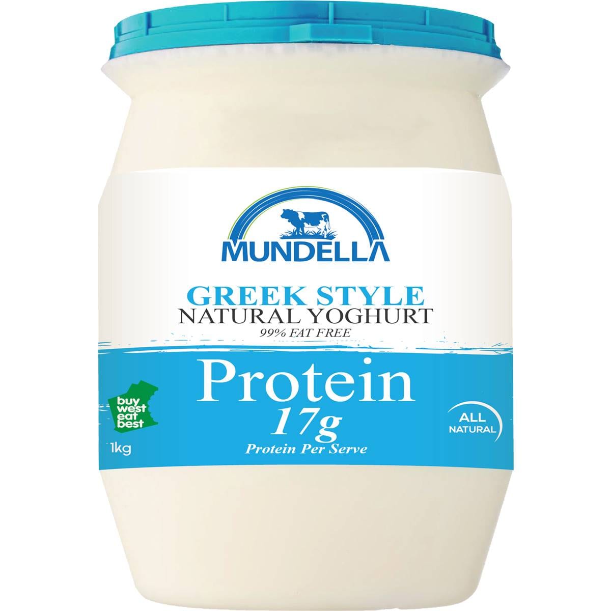 Mundella Protein Natural Light Yoghurt 1kg | Woolworths