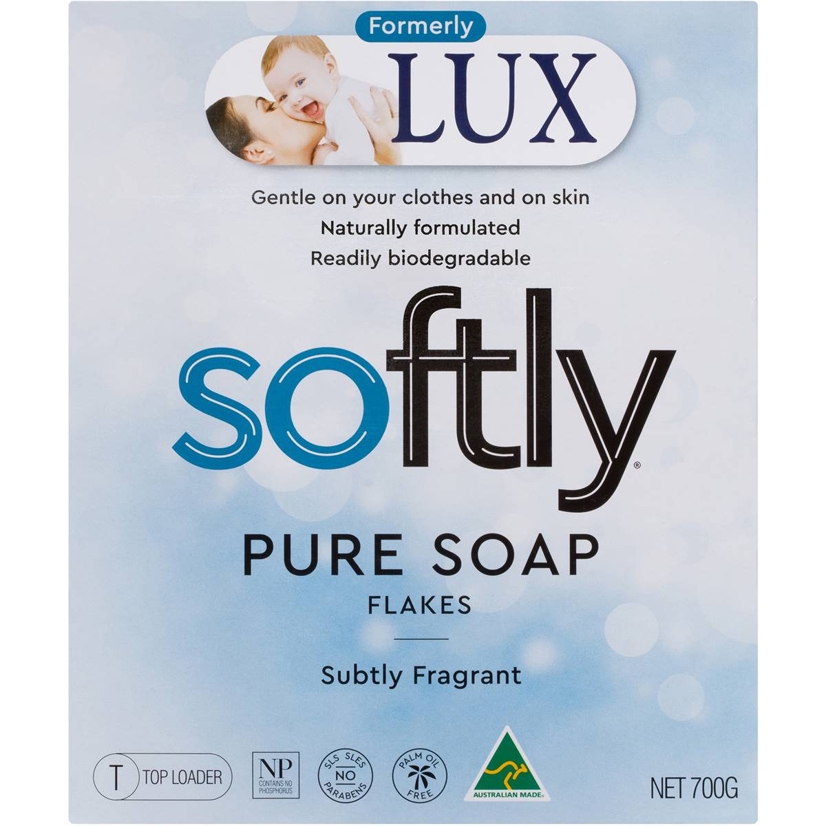 Softly Laundry Powder Pure Soap Flakes 700g | Woolworths