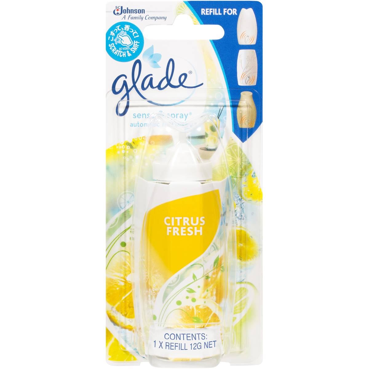 Glade Sense & Spray Citrus Fresh Refill 12g | Woolworths