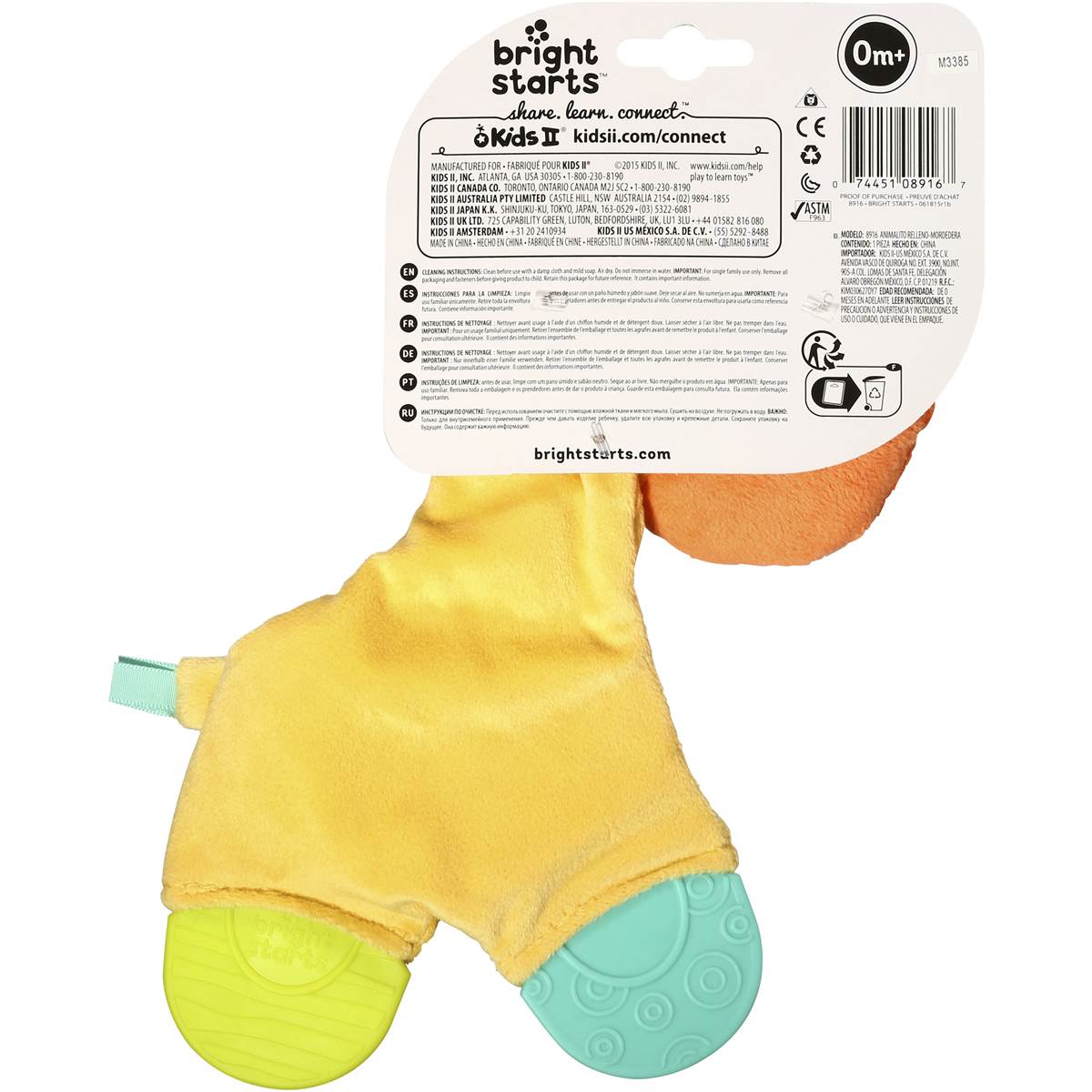 Bright Starts Snuggle & Teeth Toy Each | Woolworths