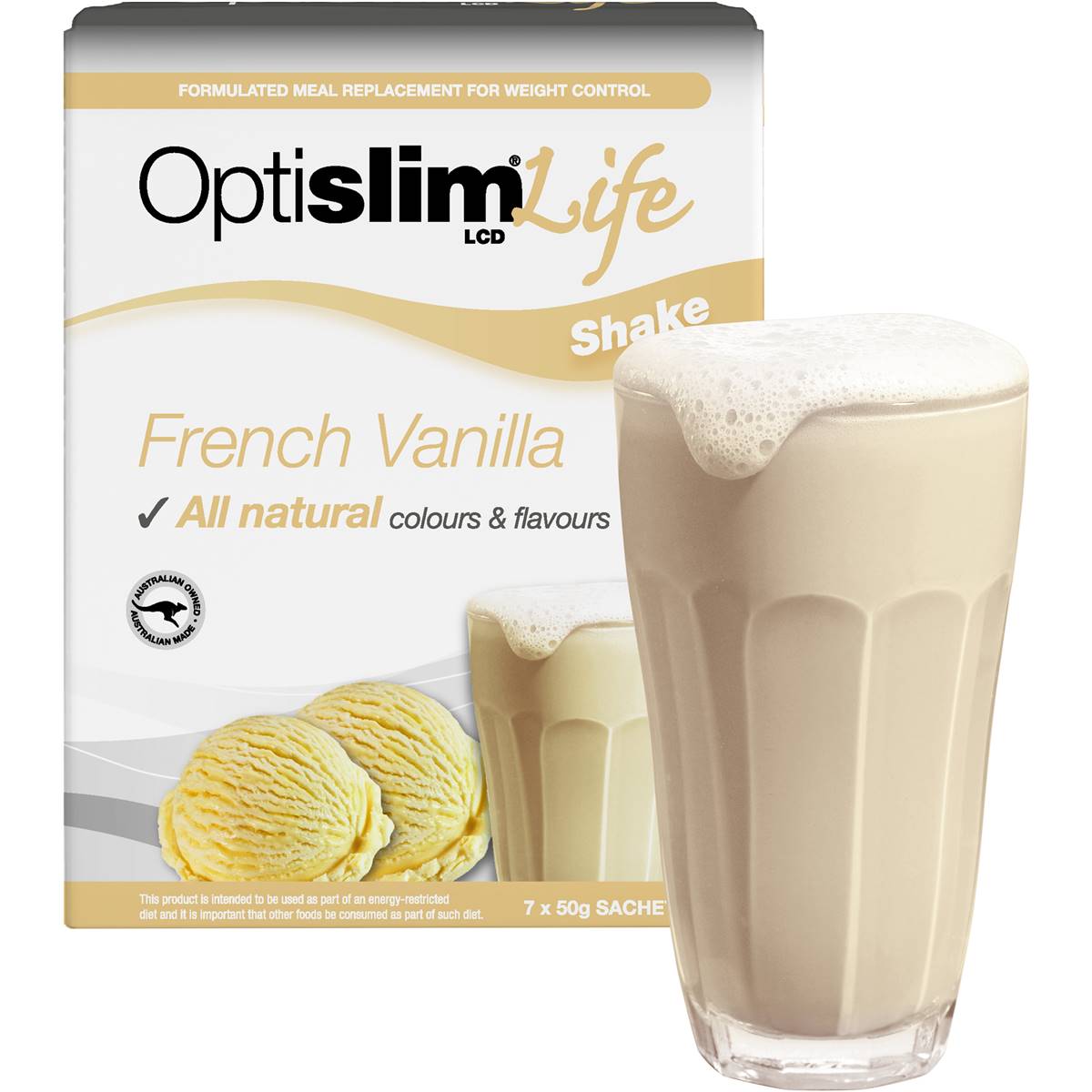 Optislim Life French Vanilla Shake 7 Pack | Woolworths