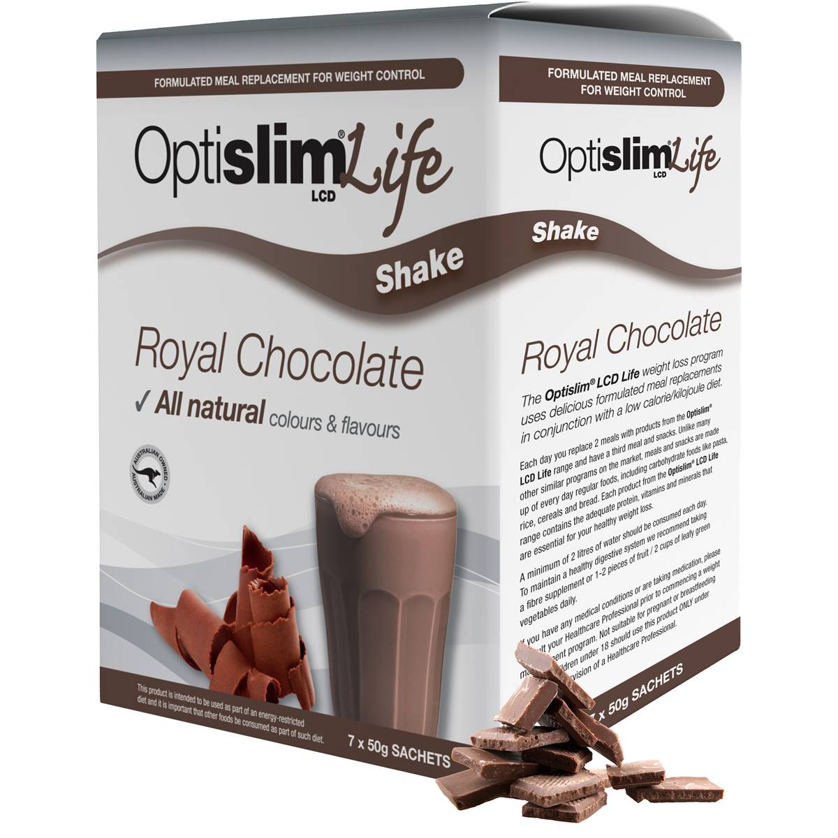 Optislim Life Royal Chocolate Shake 7 Pack | Woolworths