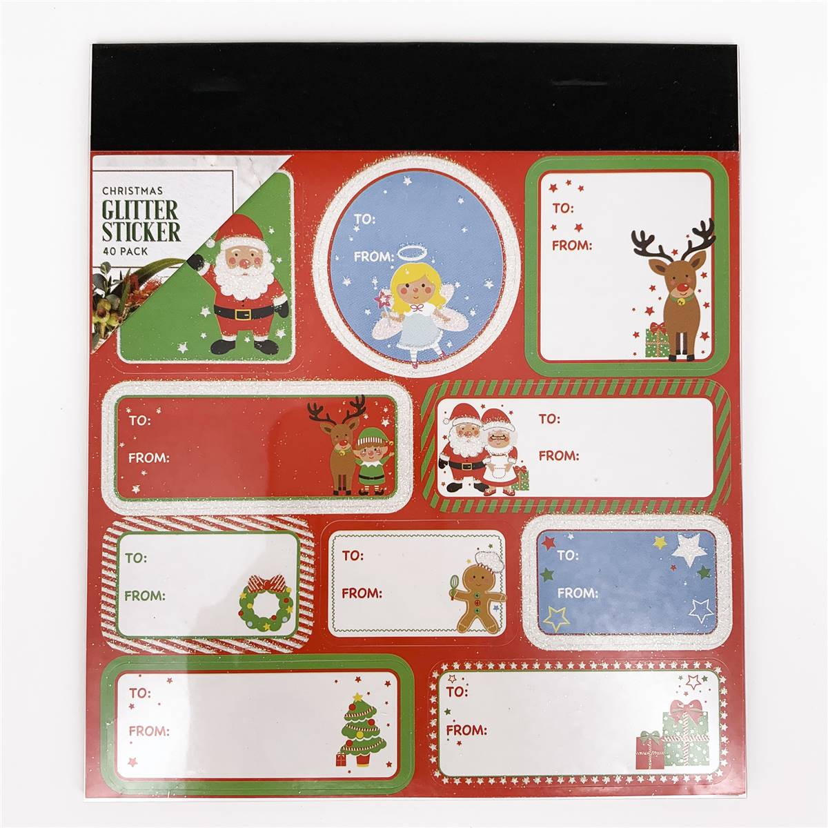 Christmas Foil Present Stickers 40 Pack | Woolworths