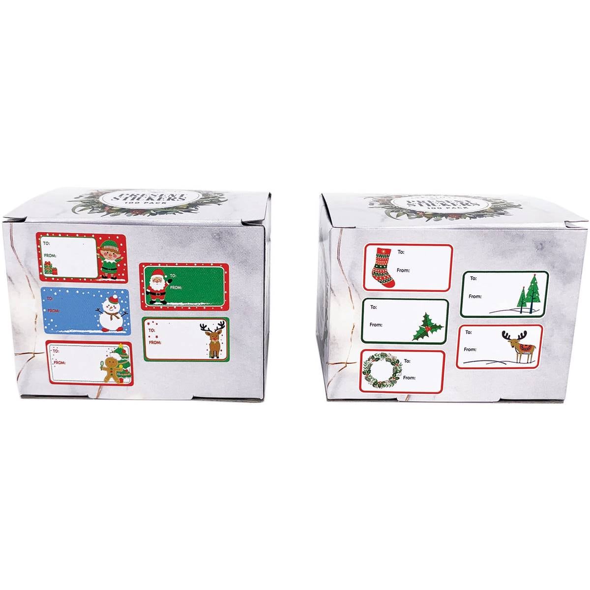 Christmas Present Stickers Boxed 100 Pack | Woolworths