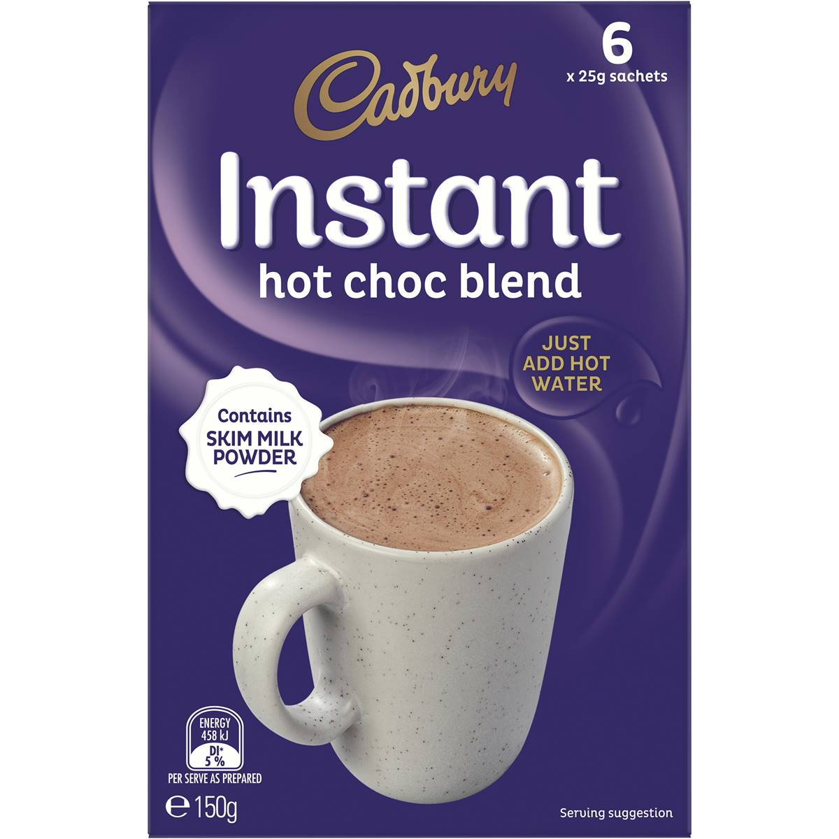 Cadbury Hot Chocolate Sachets 6 Pack | Woolworths