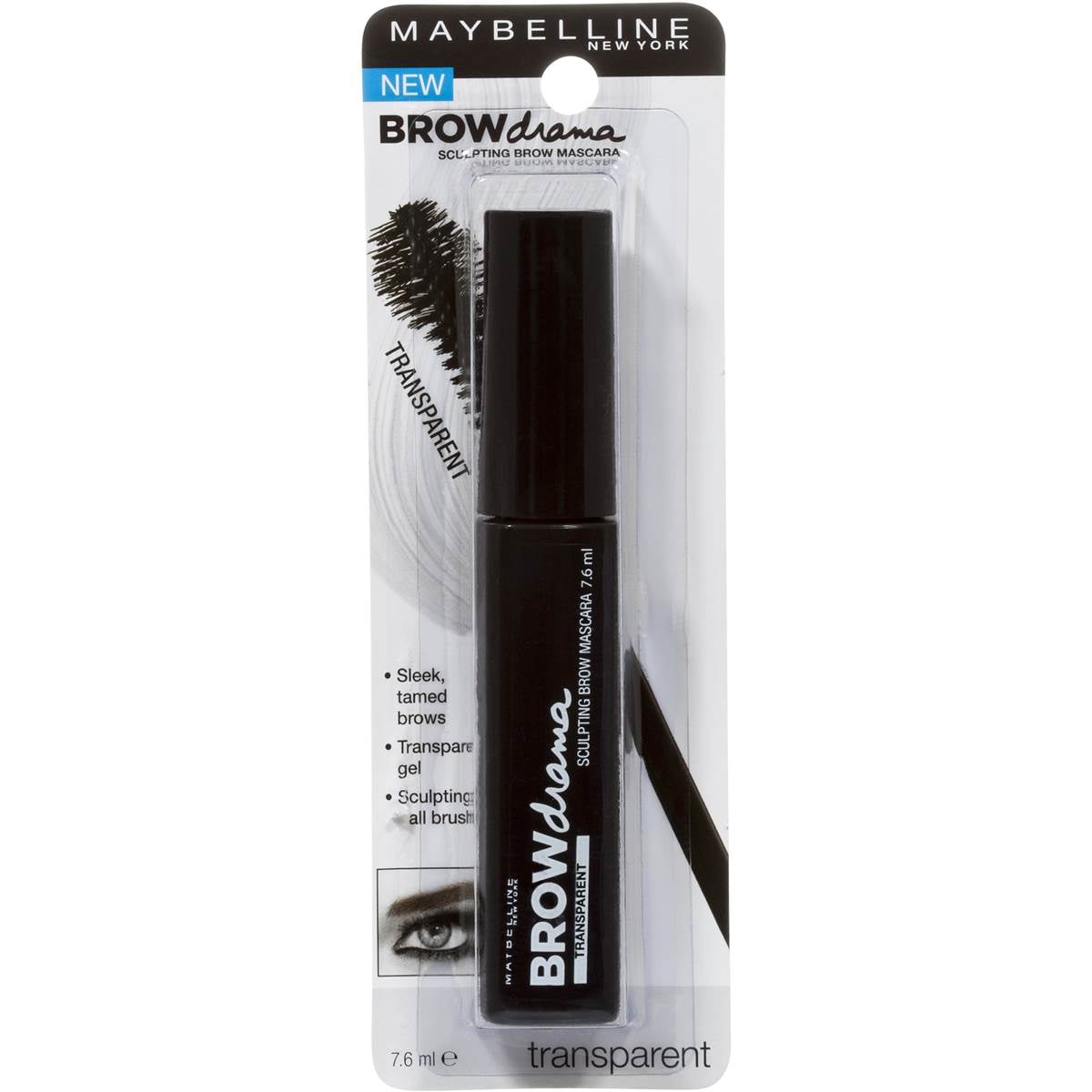 Maybelline Brow Drama Sculpting Brow Mascara Transparent Each | Woolworths