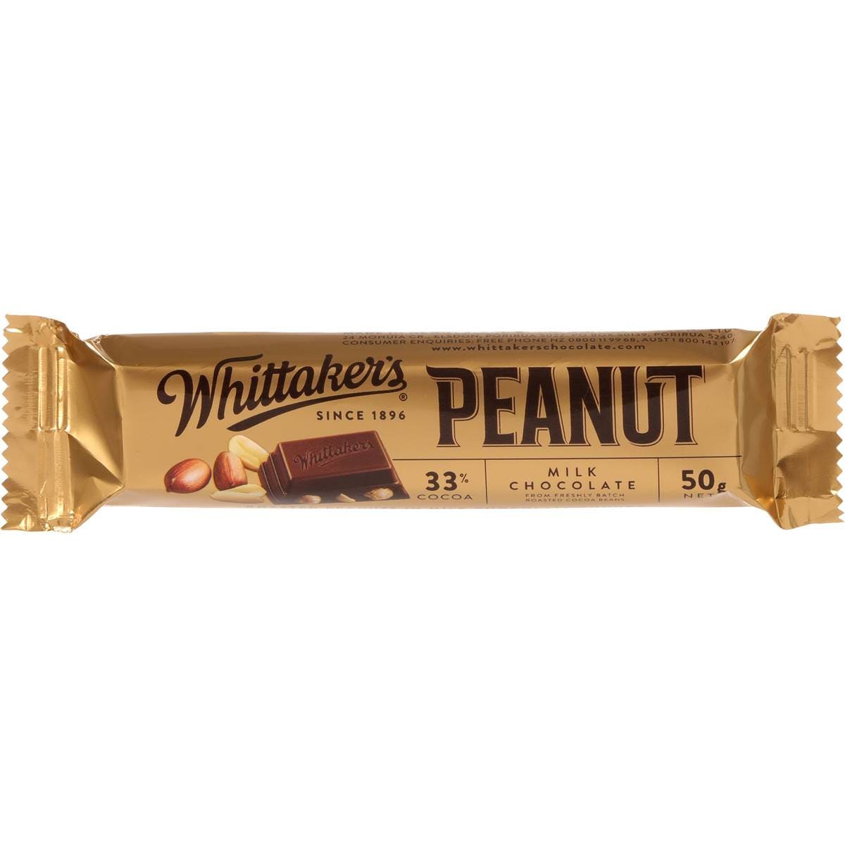 Whittaker's Peanut Chunks 50g | Woolworths