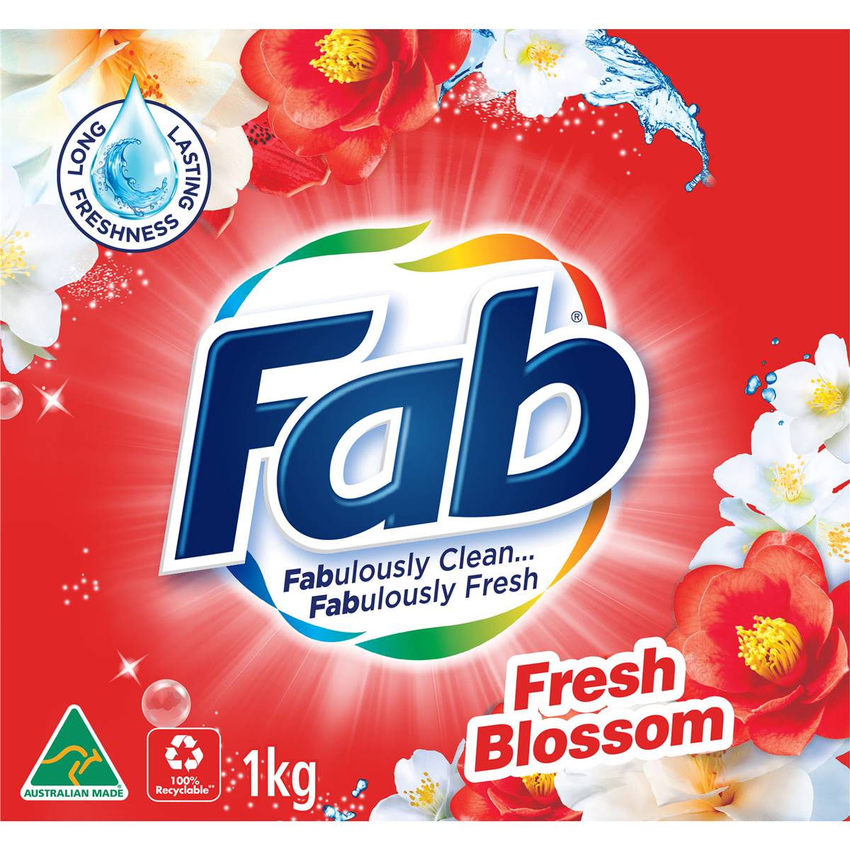 Fab Fresh Blossoms Laundry Detergent Powder 1kg | Woolworths