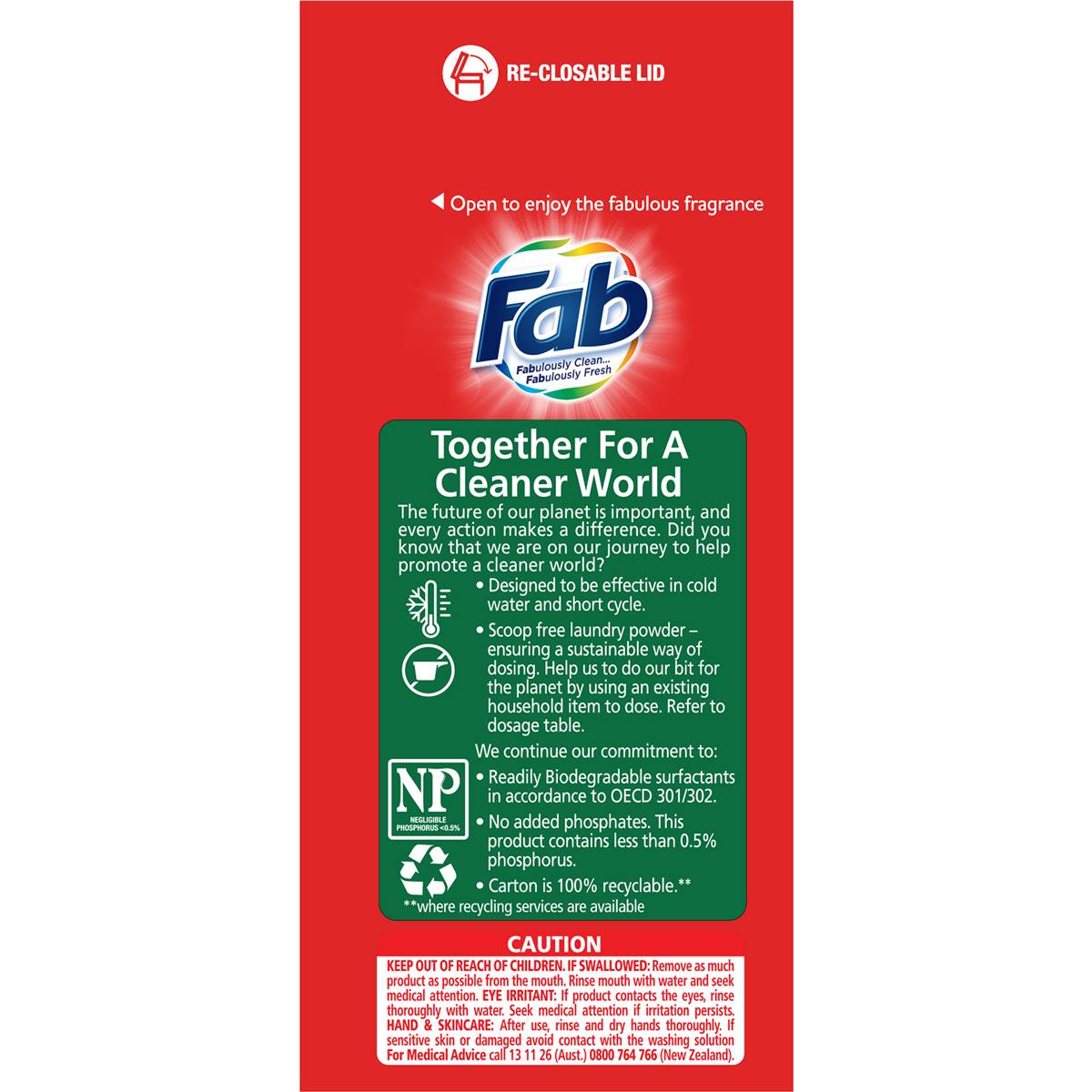 Fab Fresh Blossoms Laundry Detergent Powder 1kg | Woolworths
