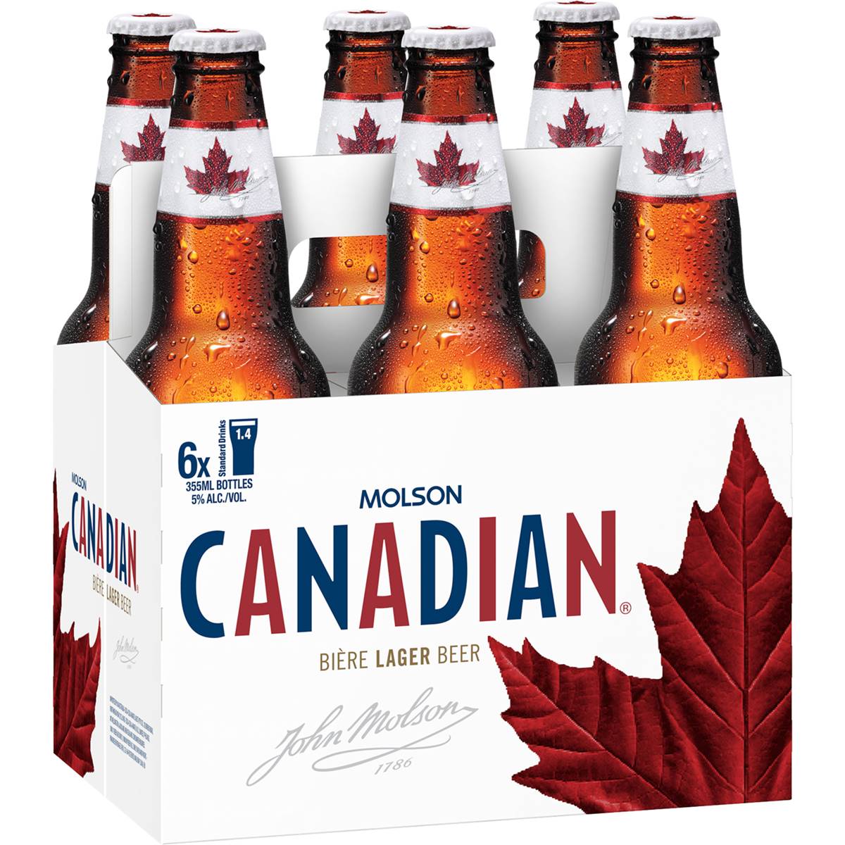 Molson Canadian Lager Cans 335ml | Woolworths