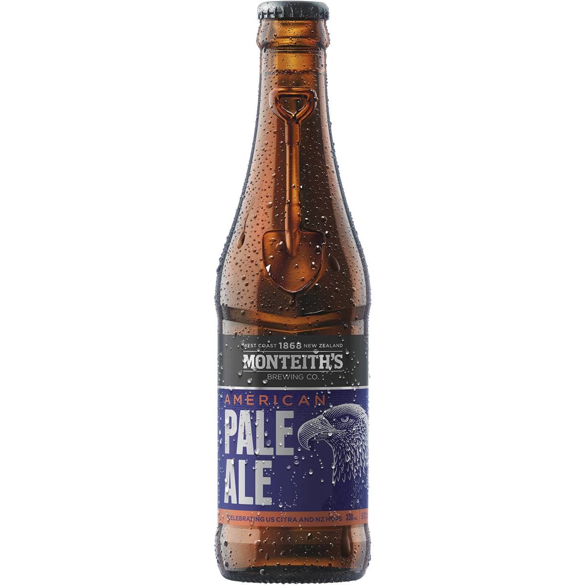 Monteith's Brewing Co. American Pale Ale Bottle 330ml Single | Woolworths