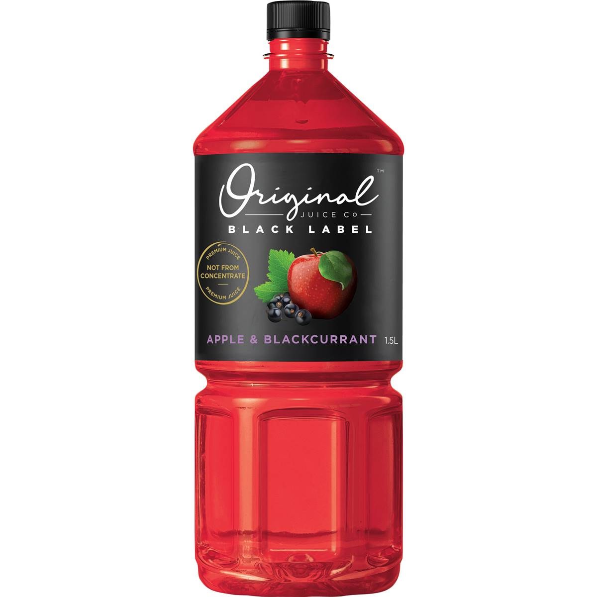 Original Juice Co. Black Label Apple & Blackcurrant 1.5l | Woolworths