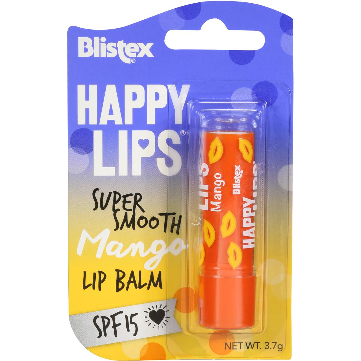 Blistex Happy Lips Super Smooth Mango Lip Balm 3.7g | Woolworths
