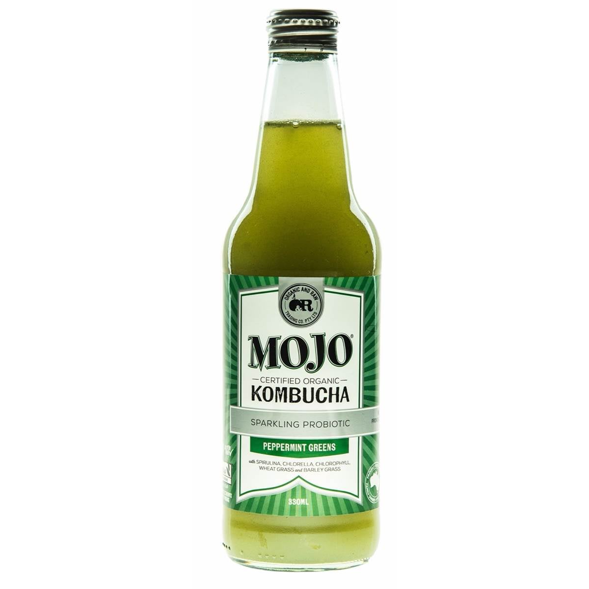Mojo Kombucha Peppermint 330ml | Woolworths