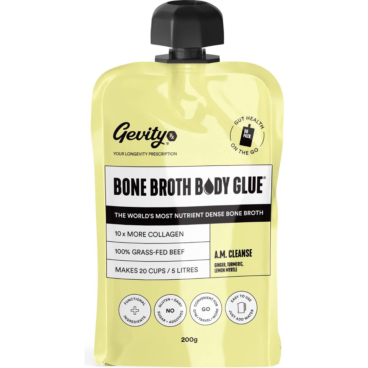 Gevity Rx Bone Broth Body Glue A.m. Cleanse 200g | Woolworths