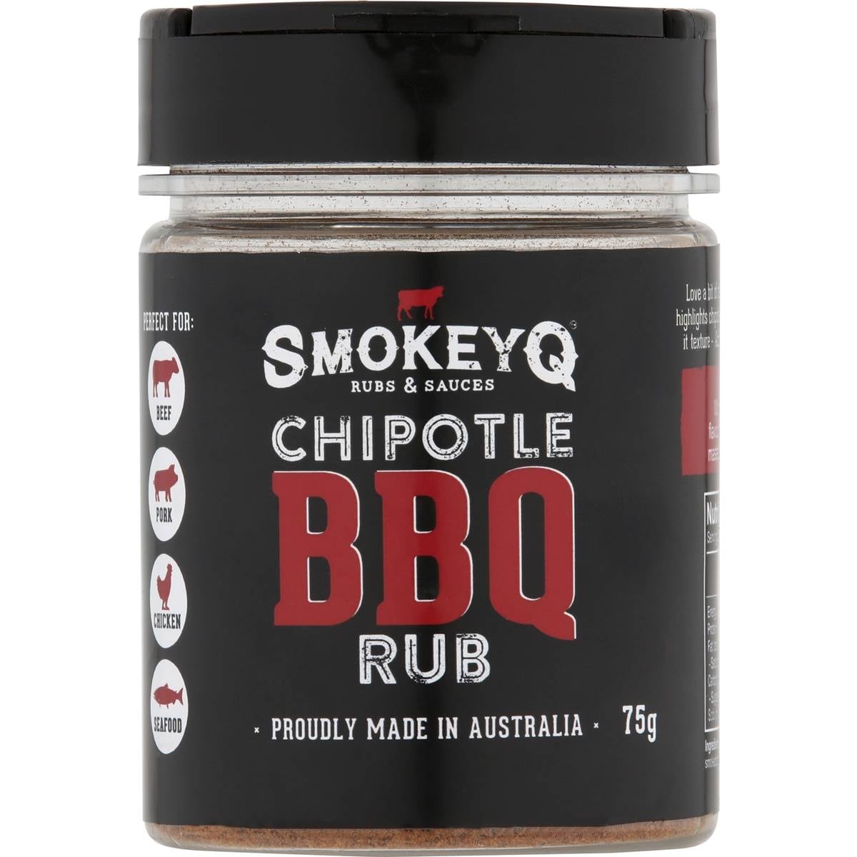 Smokey Q Chipotle Bbq Rub 75g | Woolworths