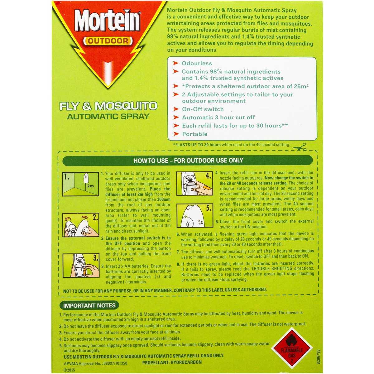 Mortein Auto Insect Control System Odourless 154g | Woolworths