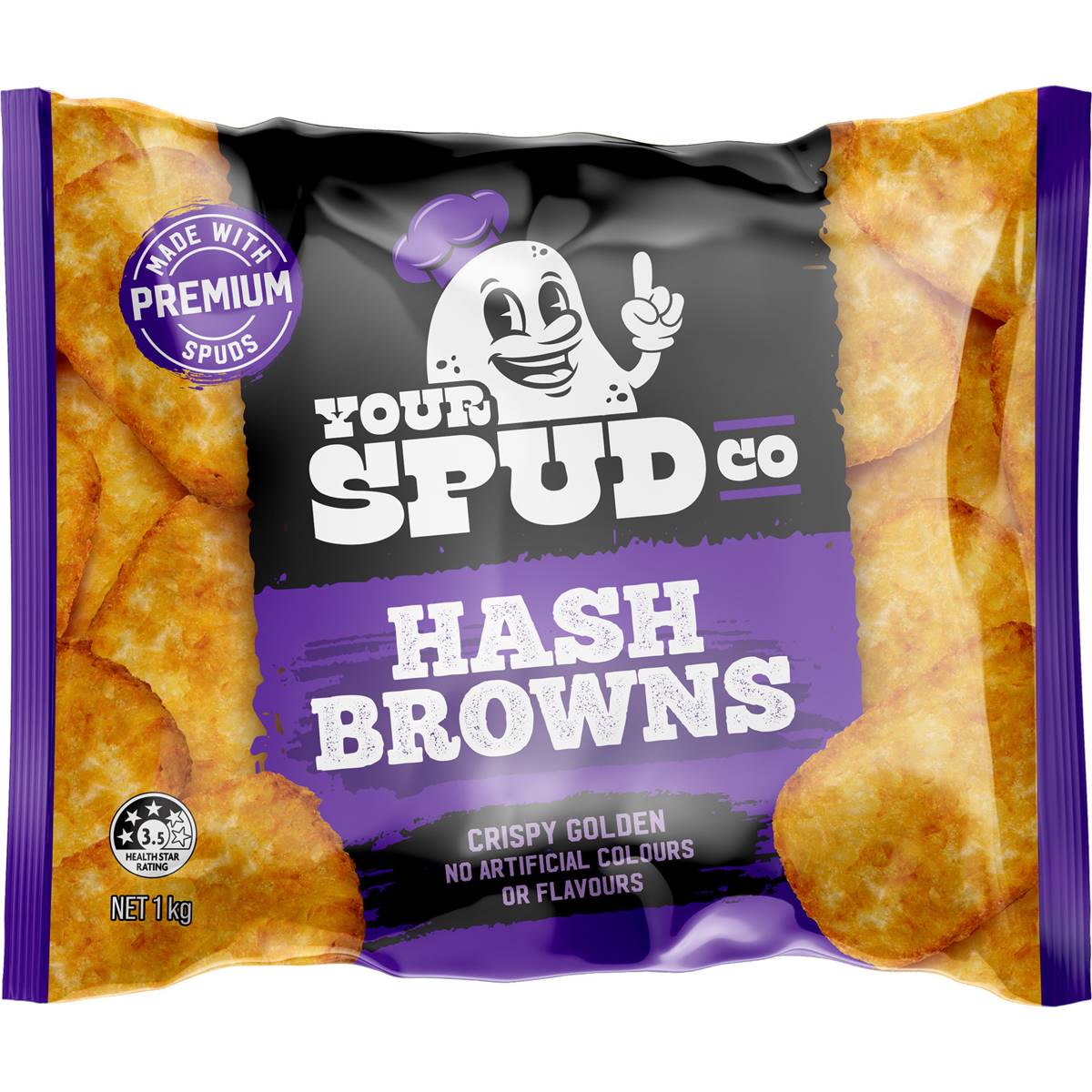 Your Spud Co Hash Browns 1kg | Woolworths