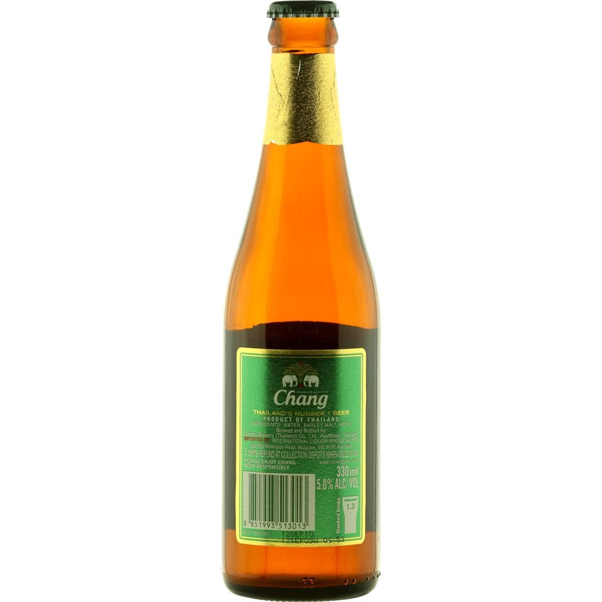 Chang's Beer Lager Bottle 330ml Single | Woolworths