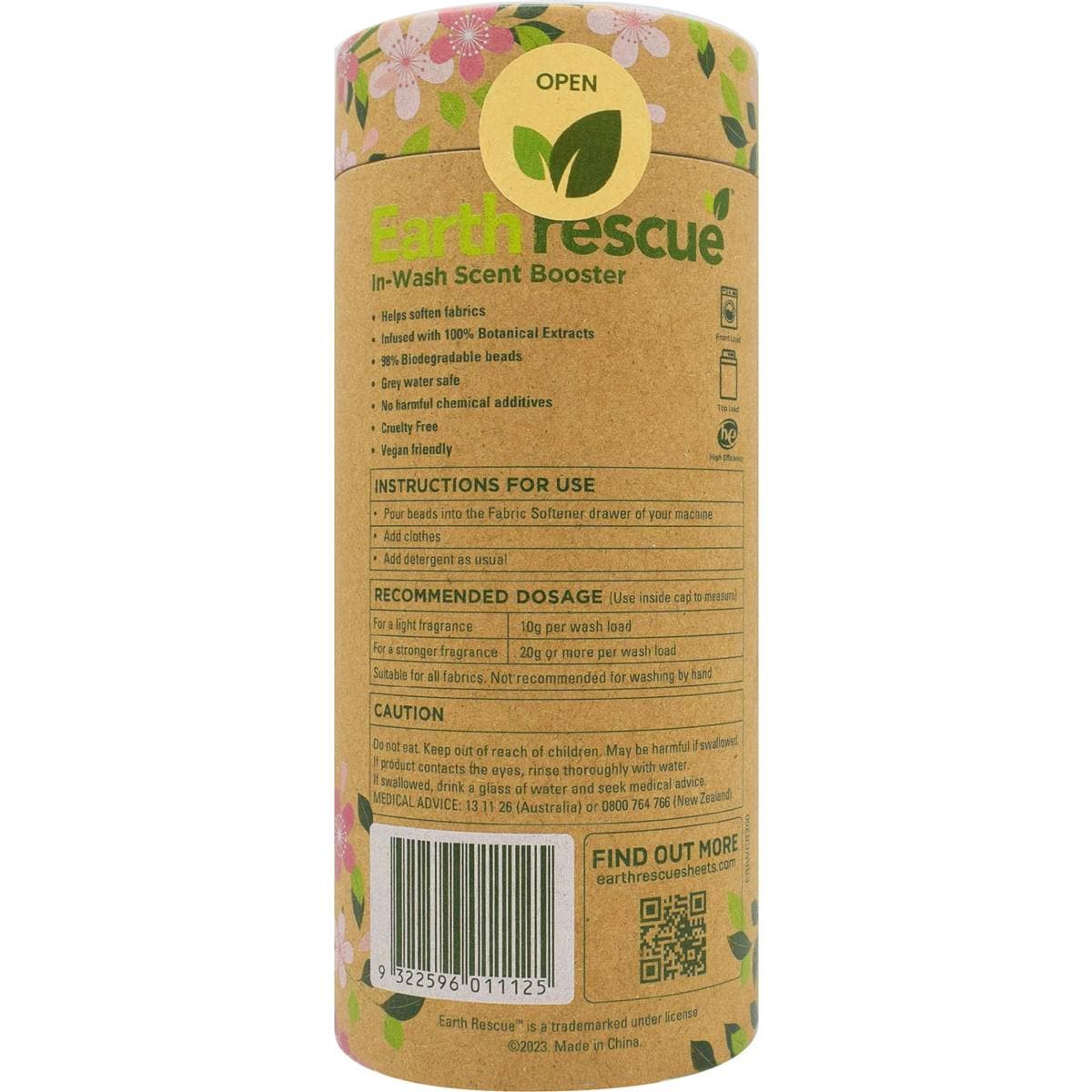 Earth Rescue In Wash Scent Booster Cherry Blossom 200g | Woolworths