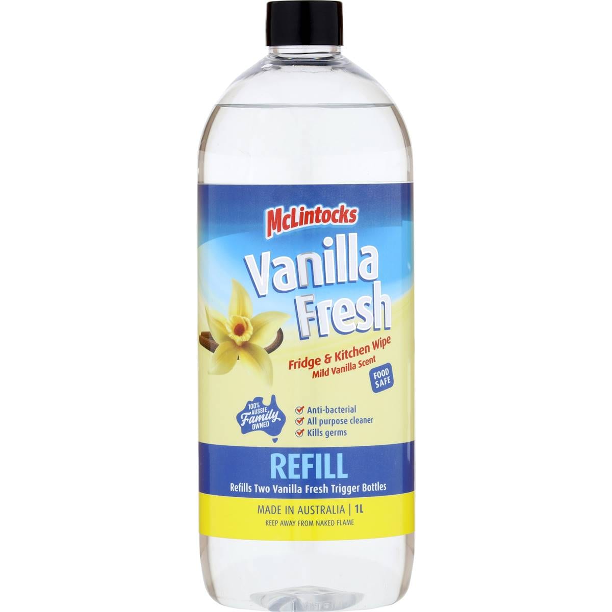Mclintocks Fridge & Kitchen Wipe Refill Vanilla 1l | Woolworths