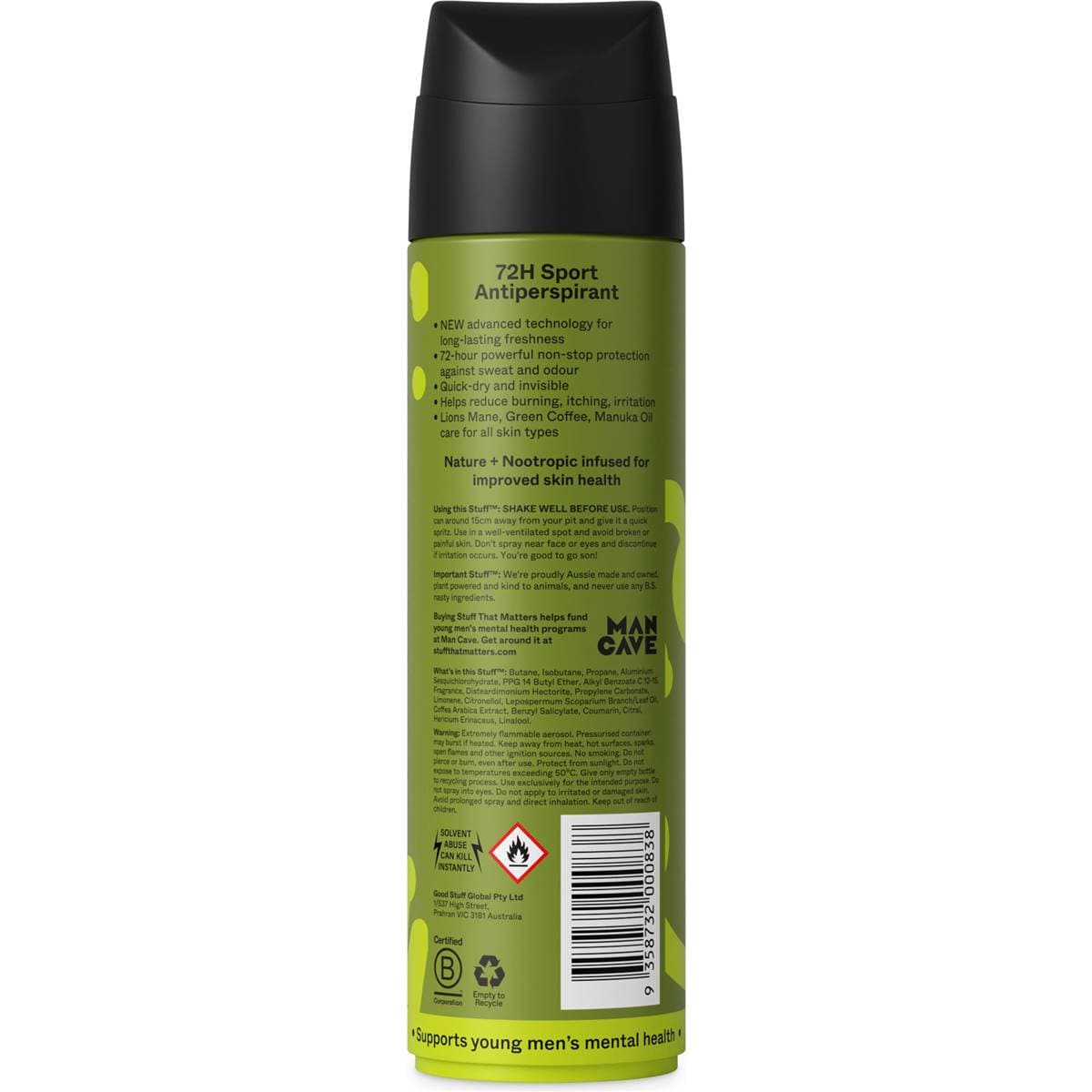 Stuff That Matters Men's Antiperspirant Aerosol Deodorant Sport 210ml ...