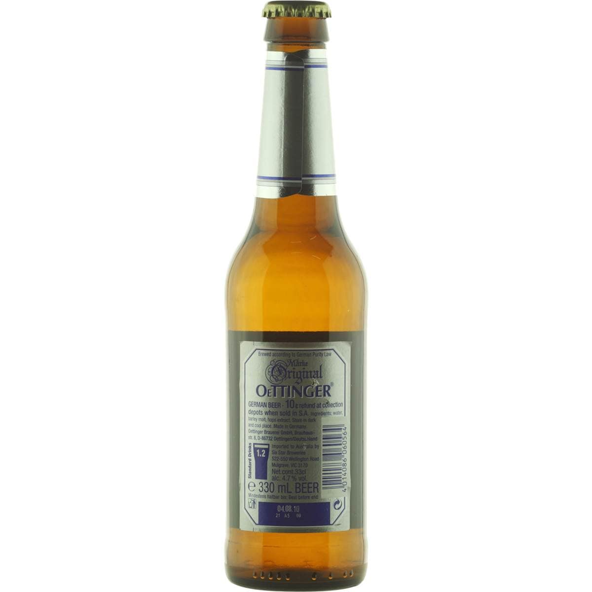 Oettinger Pilsner Bottle 330ml | Woolworths