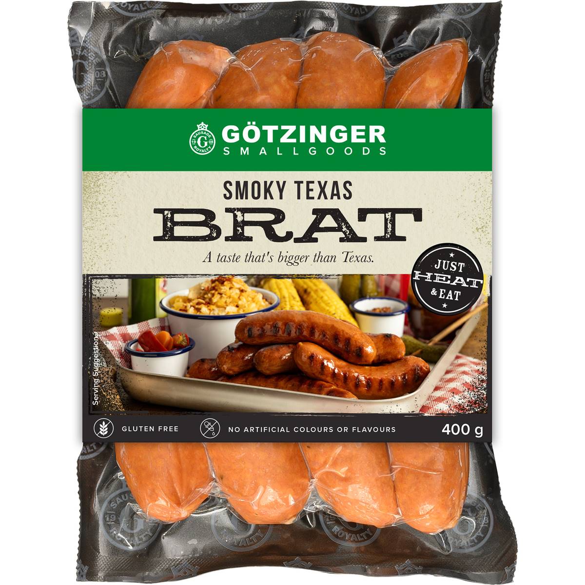 Gotzinger Smoky Texas Brat 400g | Woolworths