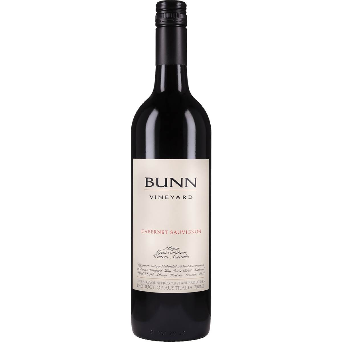 Bunn Vineyard Cabernet Sauvignon 750ml | Woolworths