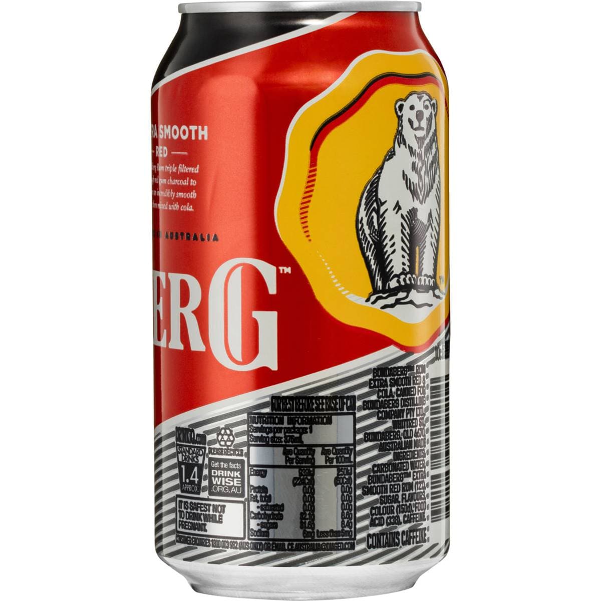 Bundaberg Red Rum & Cola Can 375ml | Woolworths