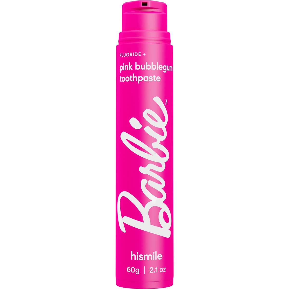 Hismile Barbie Toothpaste Pink Bubblegum 60g | Woolworths