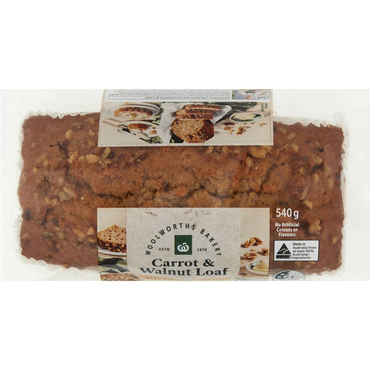 Woolworths Carrot & Walnut Loaf 540g | Woolworths