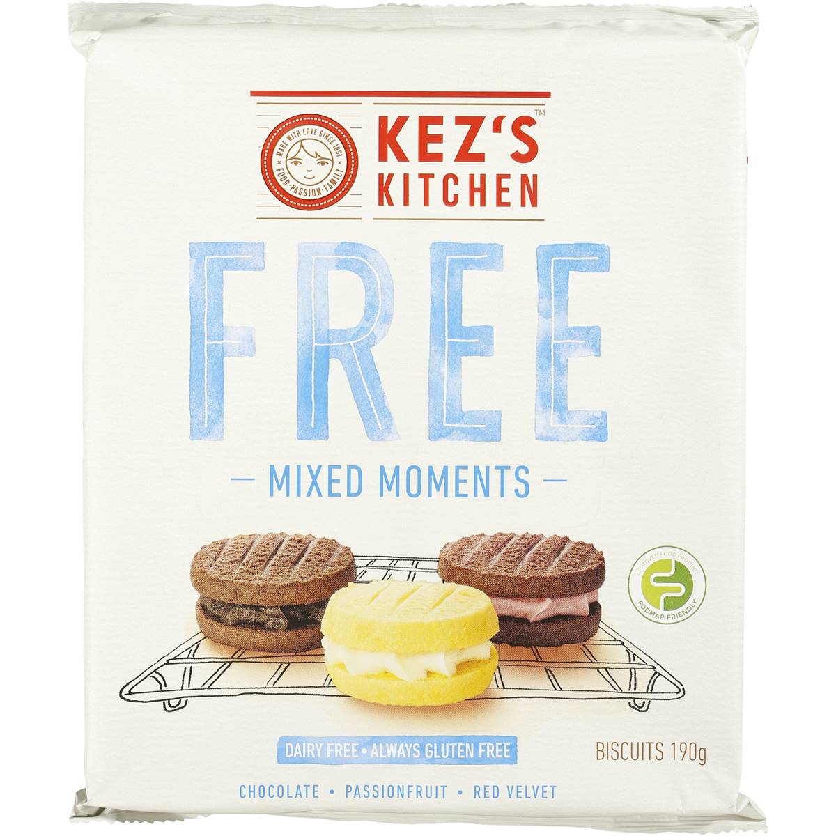 Kez's Kitchen Free Gluten & Dairy Free Mixed Moments 190g | Woolworths