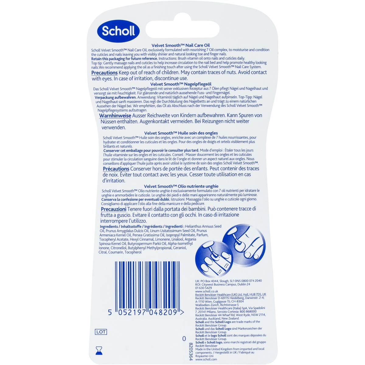 Scholl Velvet Smooth Nail Care Oil 7.5ml | Woolworths