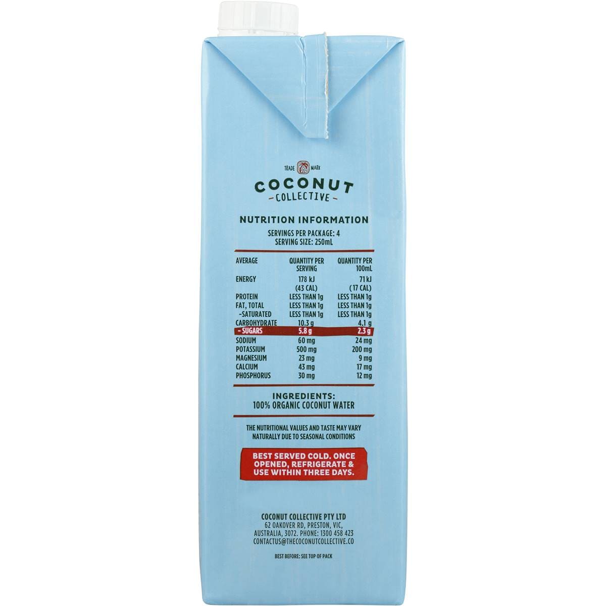 Coconut Collective Coconut Water 1l | Woolworths