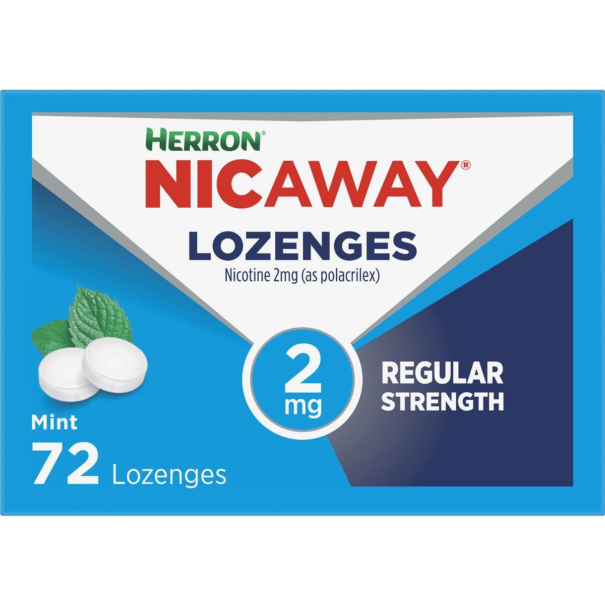 Herron Nicaway Stop Smoking Peppermint Lozenges 2mg 72 Pack | Woolworths