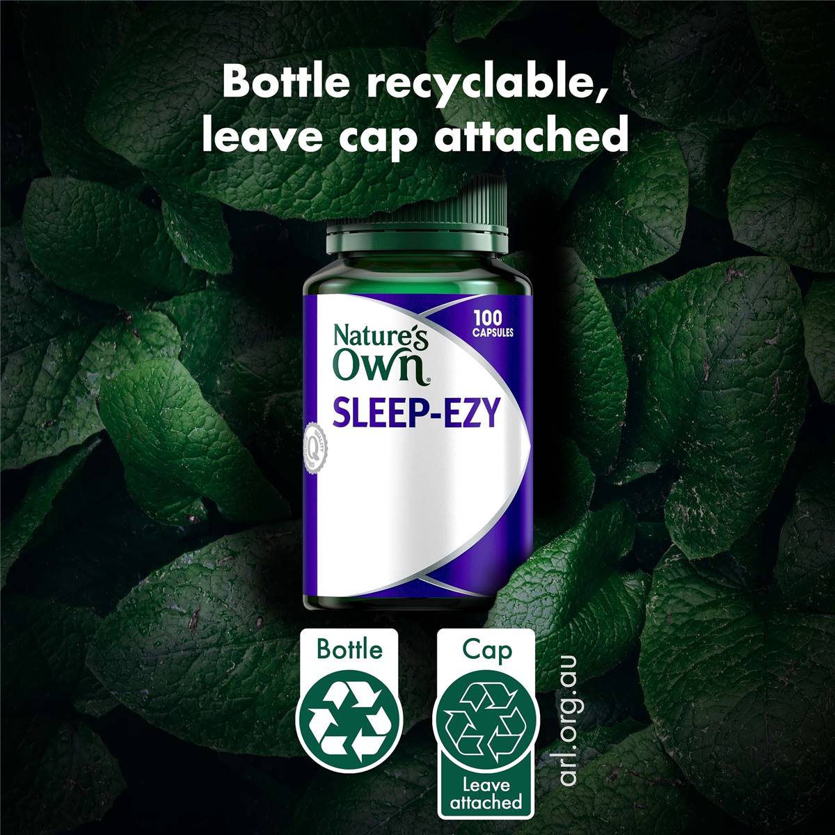 Nature's Own Sleep Ezy Capsules With Hops, Valerian + Chamomile 100 ...